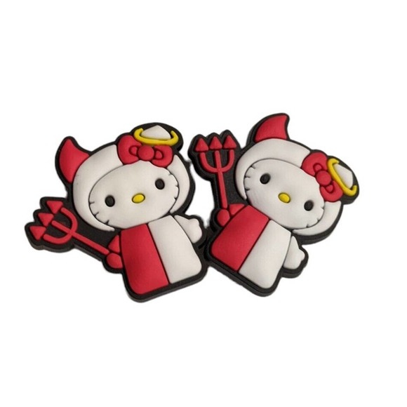 Sanrio | Accessories | Hello Kitty Shoe Charms 2pc Angel Devil Sanrio ...